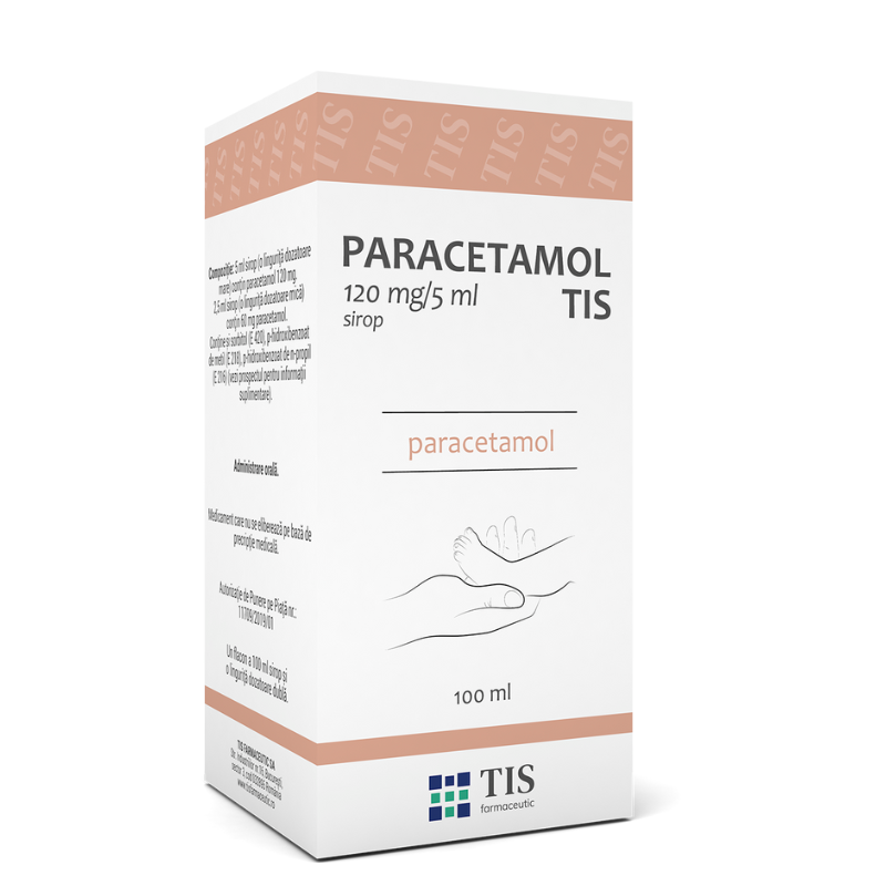 PARACETAMOL TIS 120mg/5ml, sirop - Tis Farmaceutic